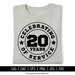 20 Years of Service SVG. Work Anniversary Shirt Files Cutting Machine ...