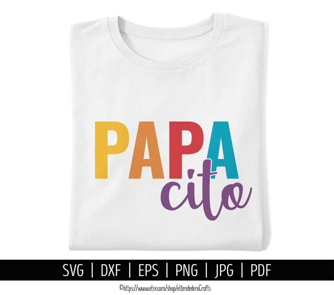 Papacito SVG. Papa Cito Cut Files. Spanish Padre PNG Clipart. - Etsy