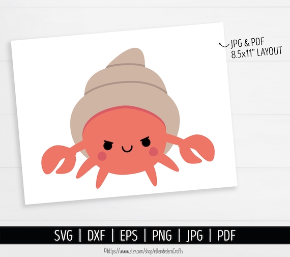 Cartoon Hermit Crab