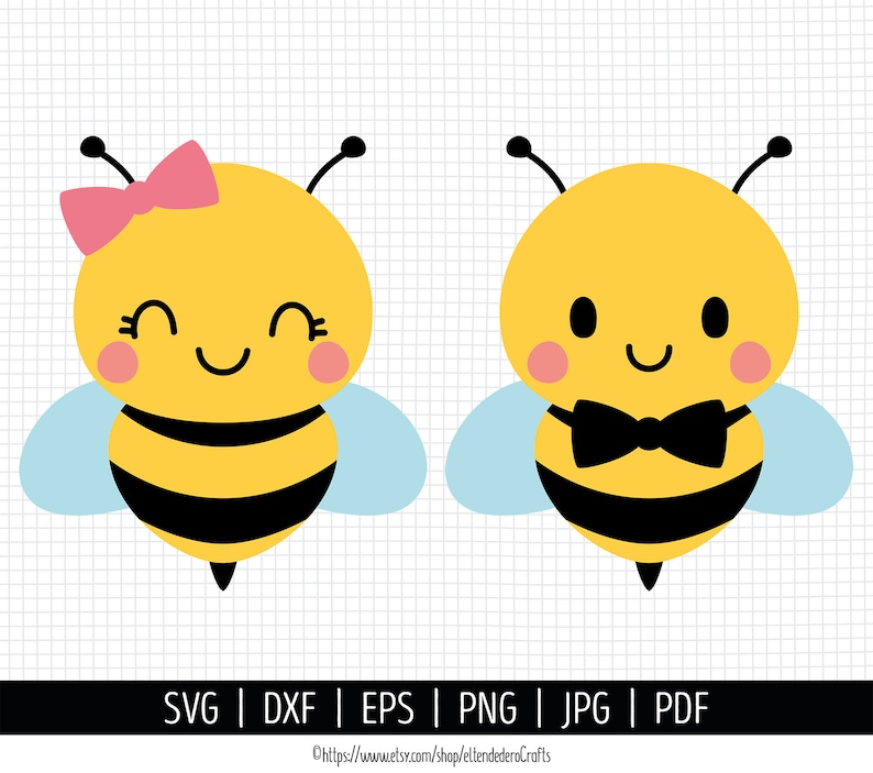 Bee SVG. Boy Bee Svg Vector Girl Bee Svg Cut Files. Baby Bee Clipart ...