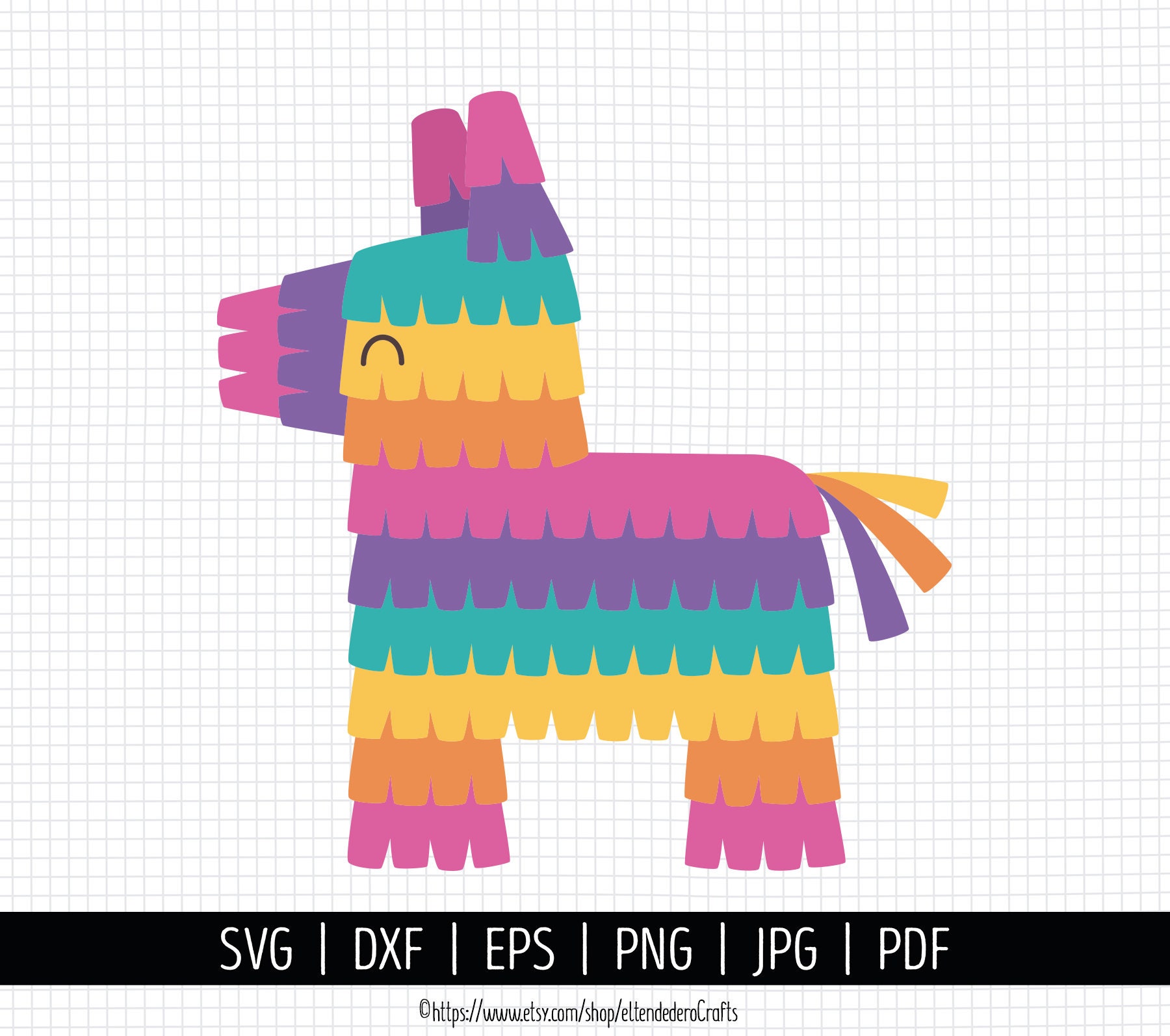 SVG Piñata Mejicana. Archivos Corte Fiesta Cinco de Mayo. | Etsy