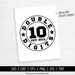 10 Double Digits SVG. 10th Birthday Shirt Vector Cutting - Etsy