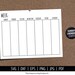 Blank Calendar SVG. Digital Weekly Calendar Vector Cut Files Cutting ...