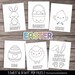 PRINTABLE Easter Coloring Pages. Toddlers Party Games Birthday Favor ...