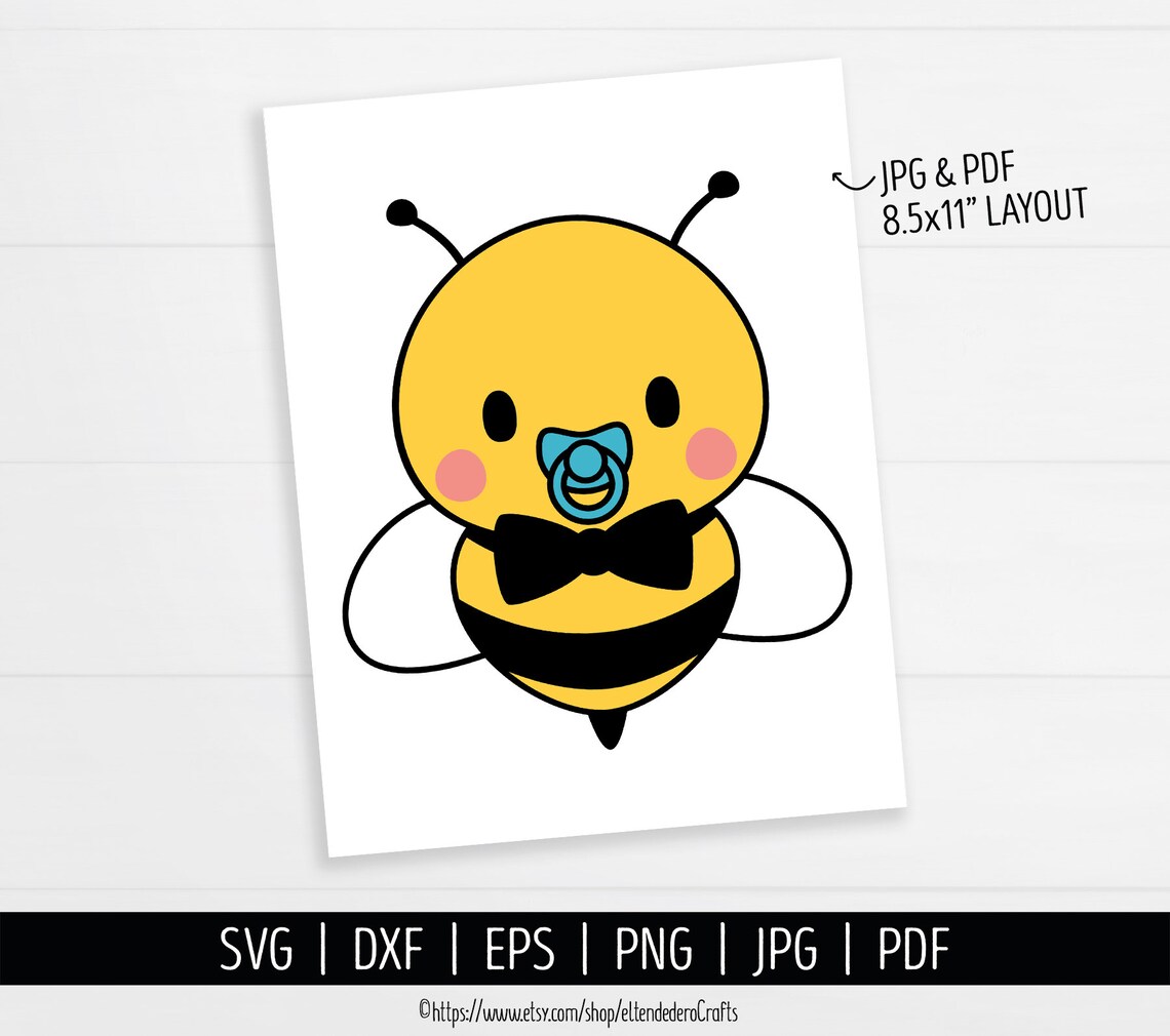 Baby Bee SVG. Boy Bee Svg Vector Girl Bee Svg Cut Files. Bee - Etsy