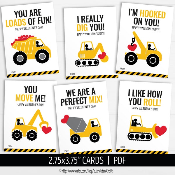 Construction Valentine - Etsy
