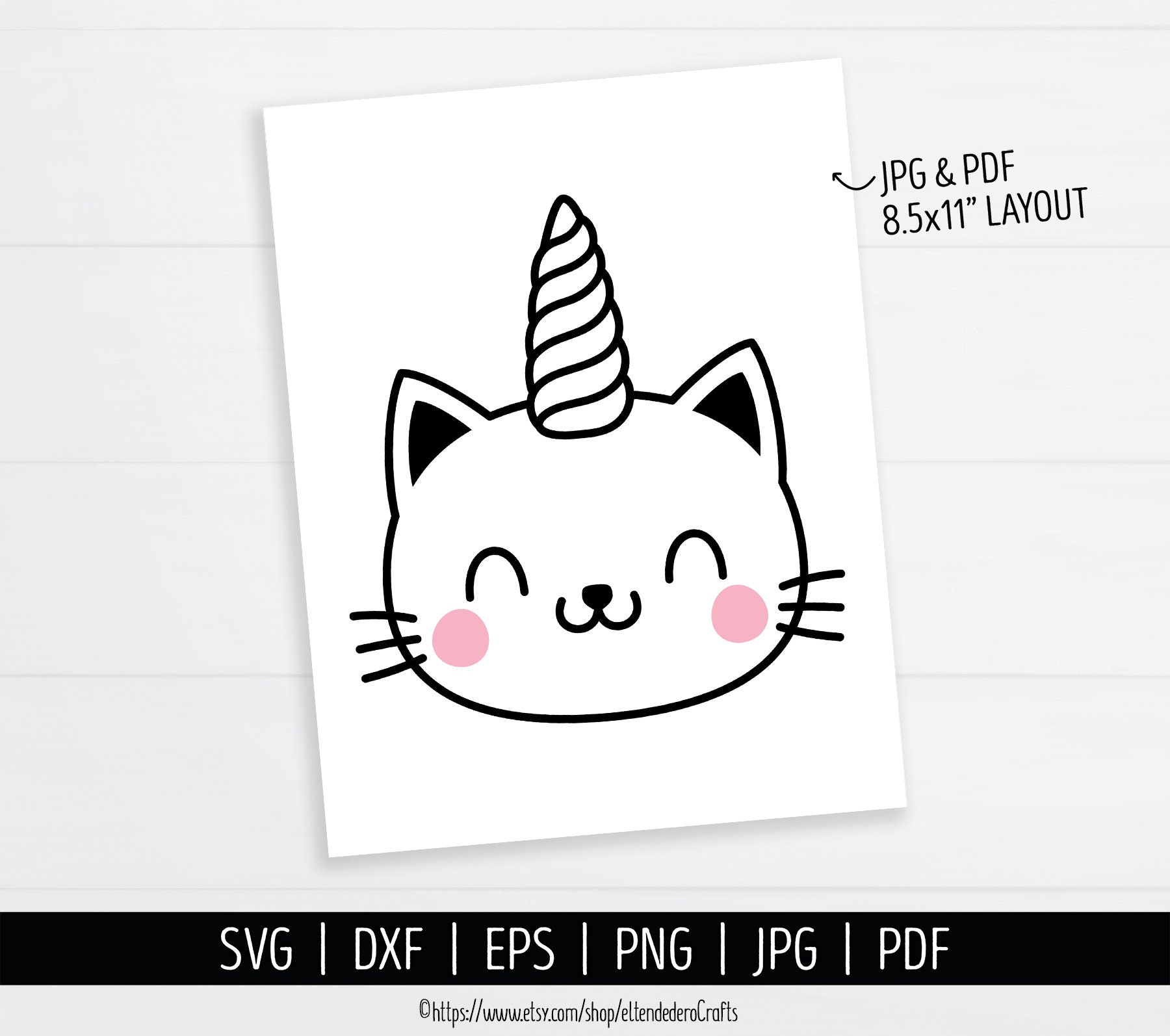 SVG Gatitos. Archivos de Corte Gatos Bebé Niña Niño Gafas de - Etsy México