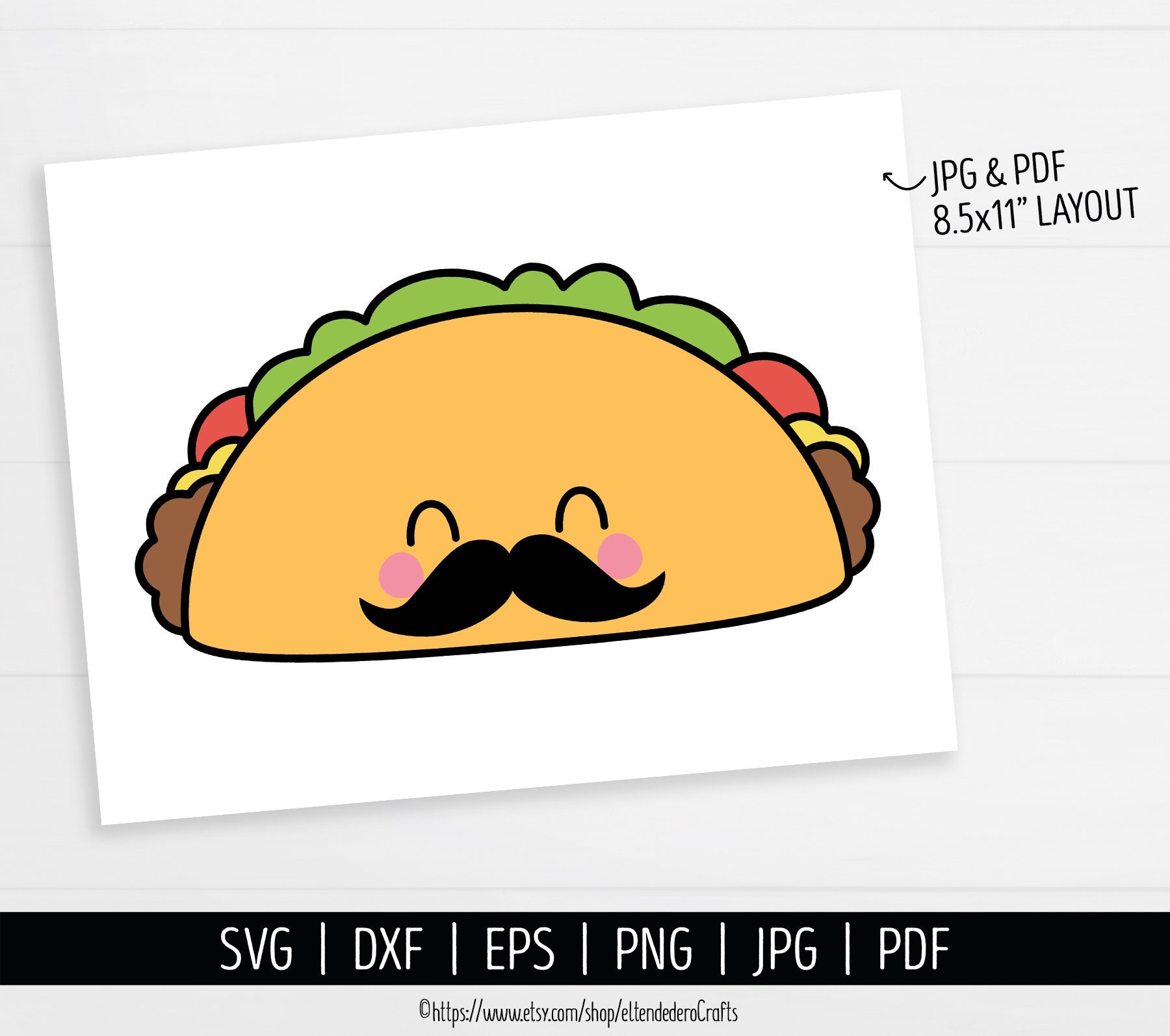 Cute Tacos With Mustaches