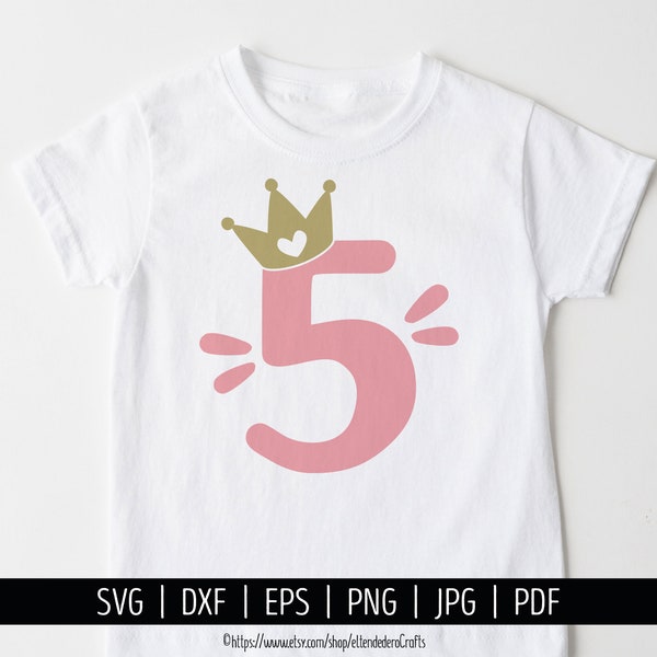 Crown Number - Etsy