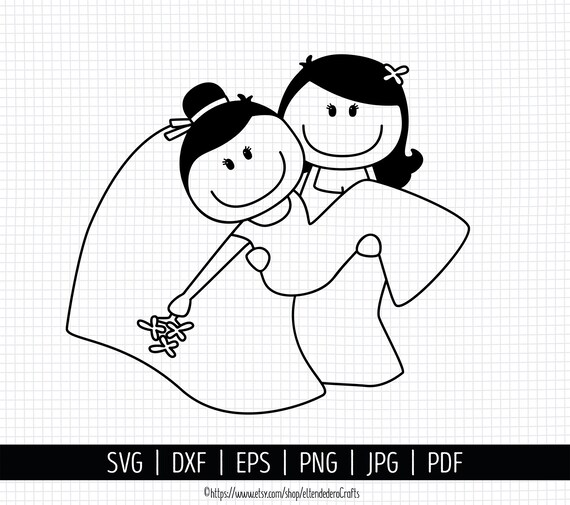 Two Women Getting Married Clipart