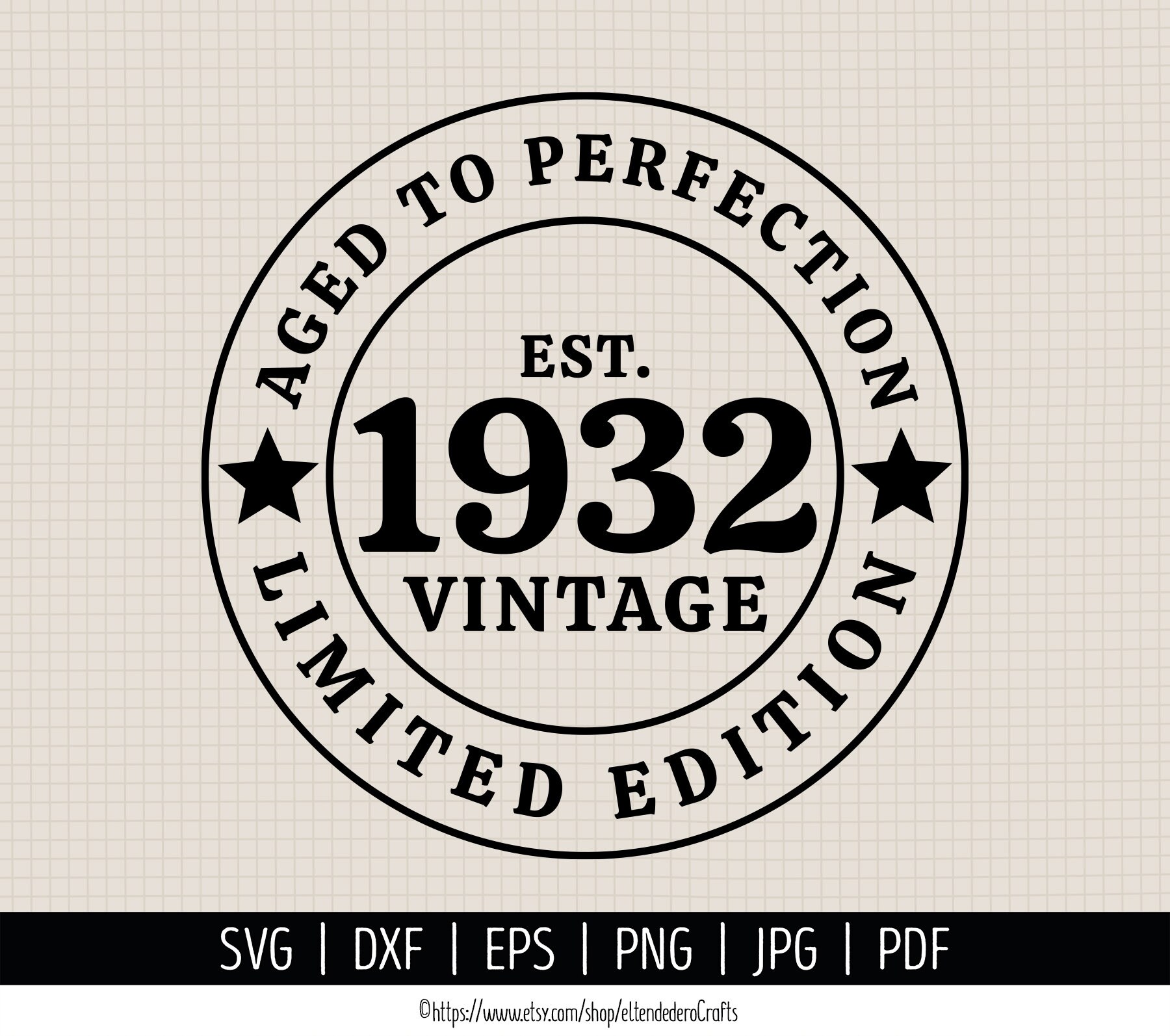 Order Online Tops 90 Years Old Vintage 1932 Limited Edition 90th