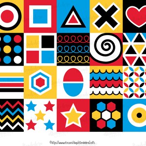 PRINTABLE High Contrast Baby Cards. Colored Sensory Flash Card, Infant ...