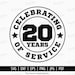 20 Years of Service SVG. Work Anniversary Shirt Files Cutting Machine ...