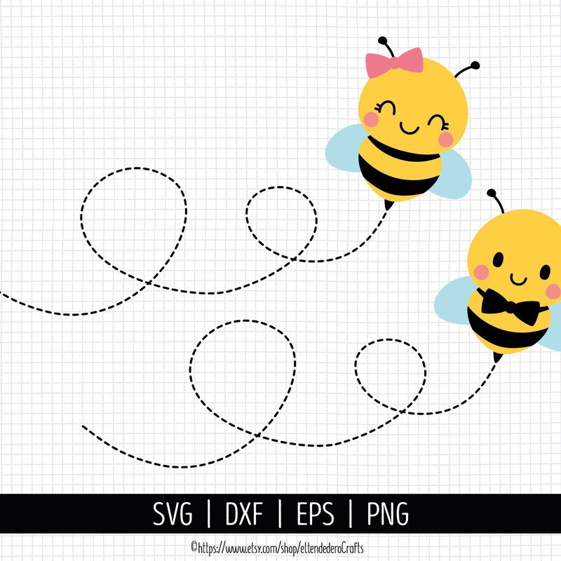 Flying Bee Svg - Etsy
