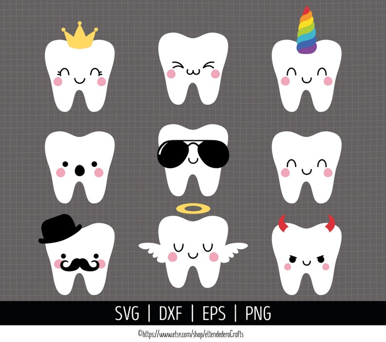 Tooth SVG. Tooth Fairy Bag Bundle Cut Files. Tooth for Girl - Etsy