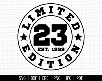23rd Birthday Svg | Etsy