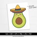 Avocado SVG. Fiesta Cinco De Mayo Cut Files. Mexican Food SVG Girl ...