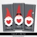 Valentines Gnome Chocolate Bar Wrappers. Kids Gnomes Large Candy Bar ...