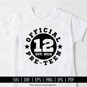 12th Birthday Shirt - Etsy
