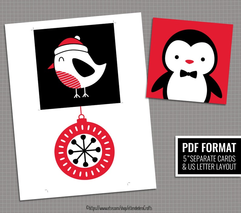 PRINTABLE High Contrast Baby Cards. Black White Red Sensory - Etsy