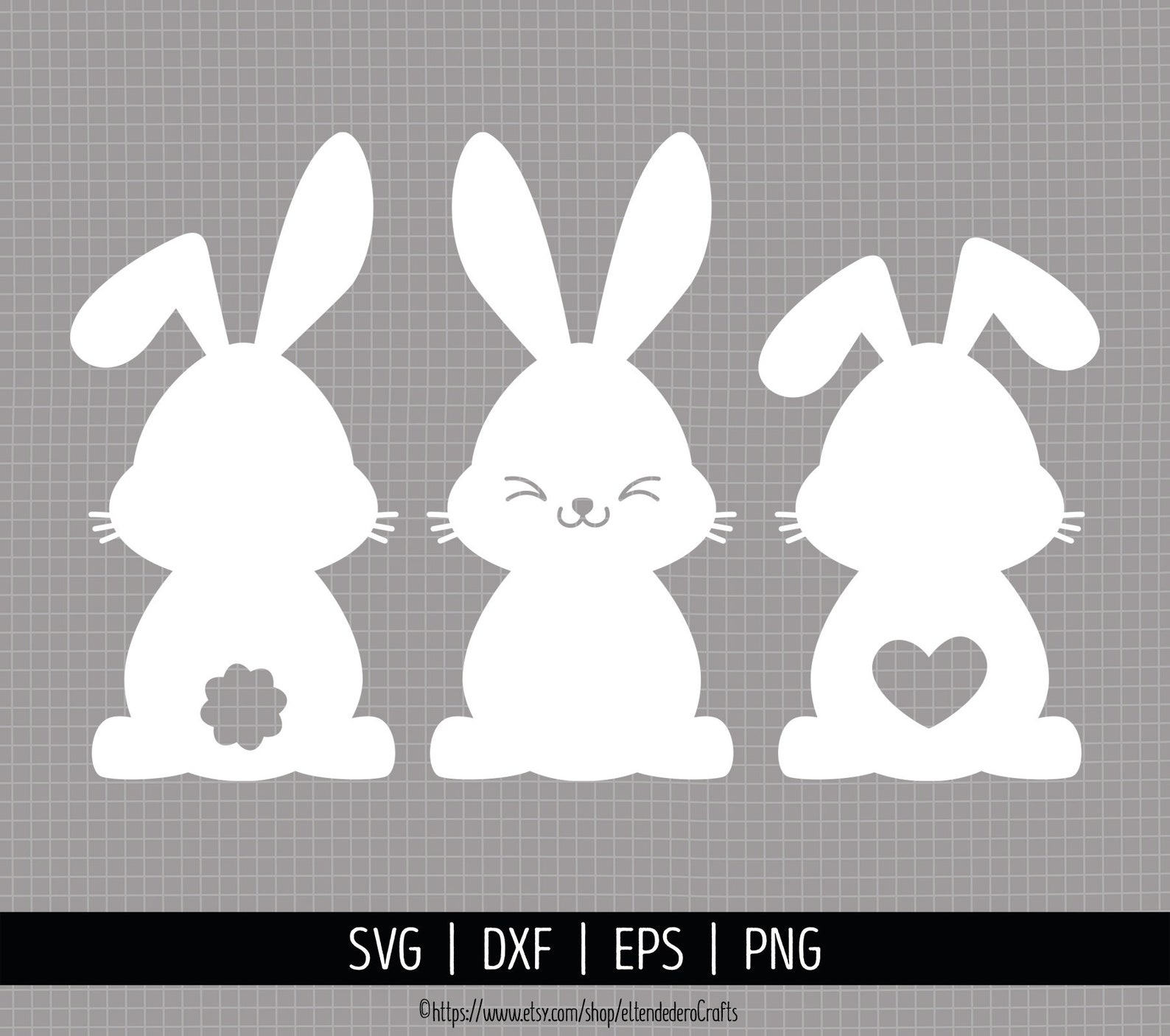 Bunny SVG. Cute Baby Easter Bunnies Clipart PNG. White Rabbit - Etsy