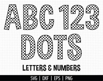 Polka Dot Alphabet | Etsy