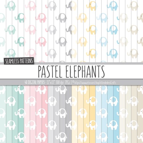 Pastel Baby printable Digital Paper Pack - Etsy