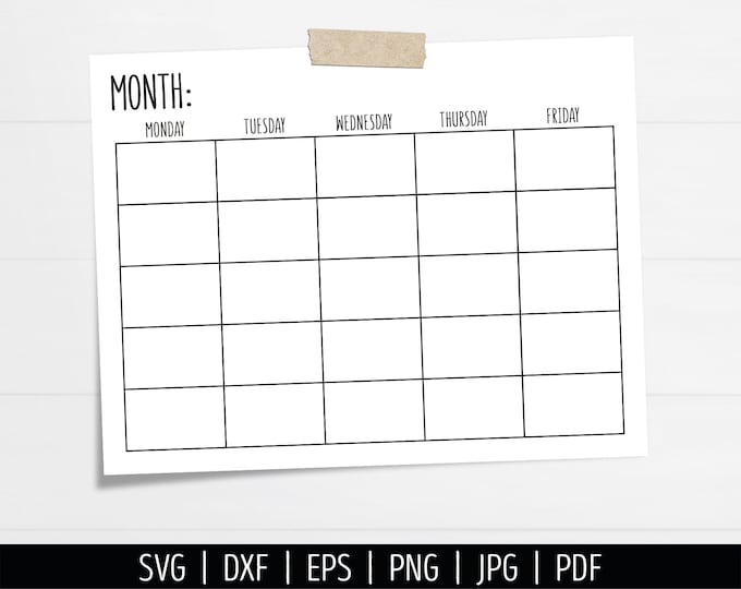 Monday - Friday Weekly Schedule | PRINTABLE | Homeschool Weekly Planner ...