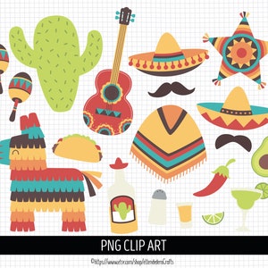 Cinco De Mayo Clipart. Mexican Fiesta Clip Art. Digital 5 De Mayo Party ...