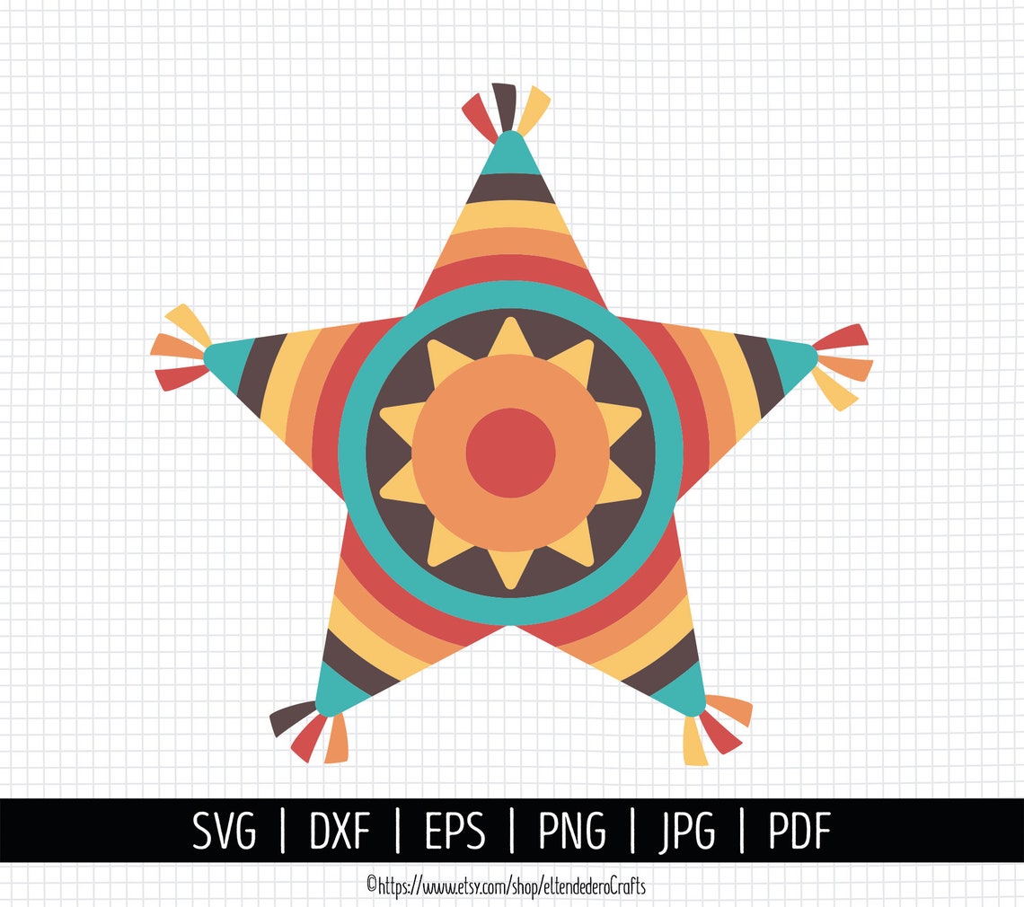 Pinata SVG. Fiesta Cinco De Mayo SVG. Kids Mexican Party PNG | Etsy