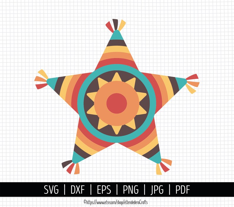 Pinata SVG. Fiesta Cinco De Mayo SVG. Kids Mexican Party PNG | Etsy