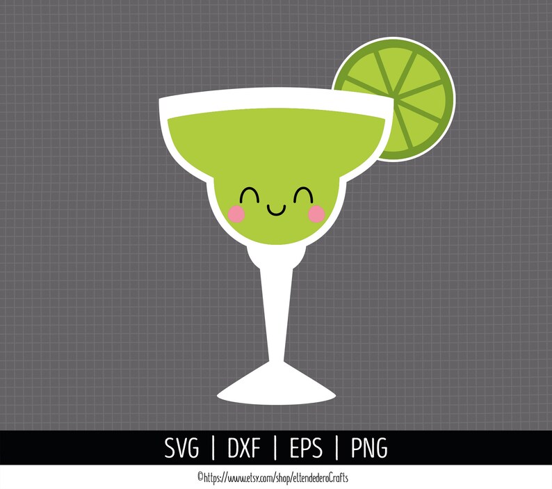 Kawaii Margarita SVG. Cinco De Mayo Cut Files. Margarita With | Etsy