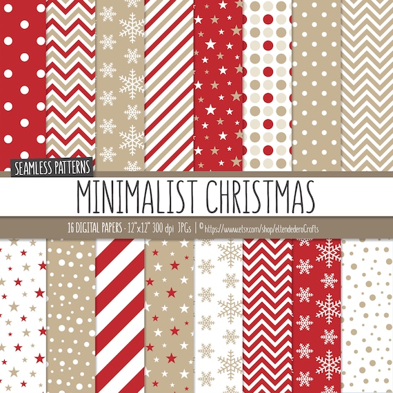 Papel Digital Navidad para Imprimir con fondos Geométricos. - Etsy México