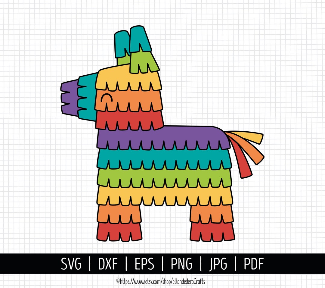 Pinata SVG. Fiesta Cinco De Mayo SVG. Kids Mexican Party PNG Clipart ...