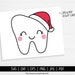 Christmas Tooth Fairy SVG. Boy Tooth With Santa Hat Cut Files. Kids ...