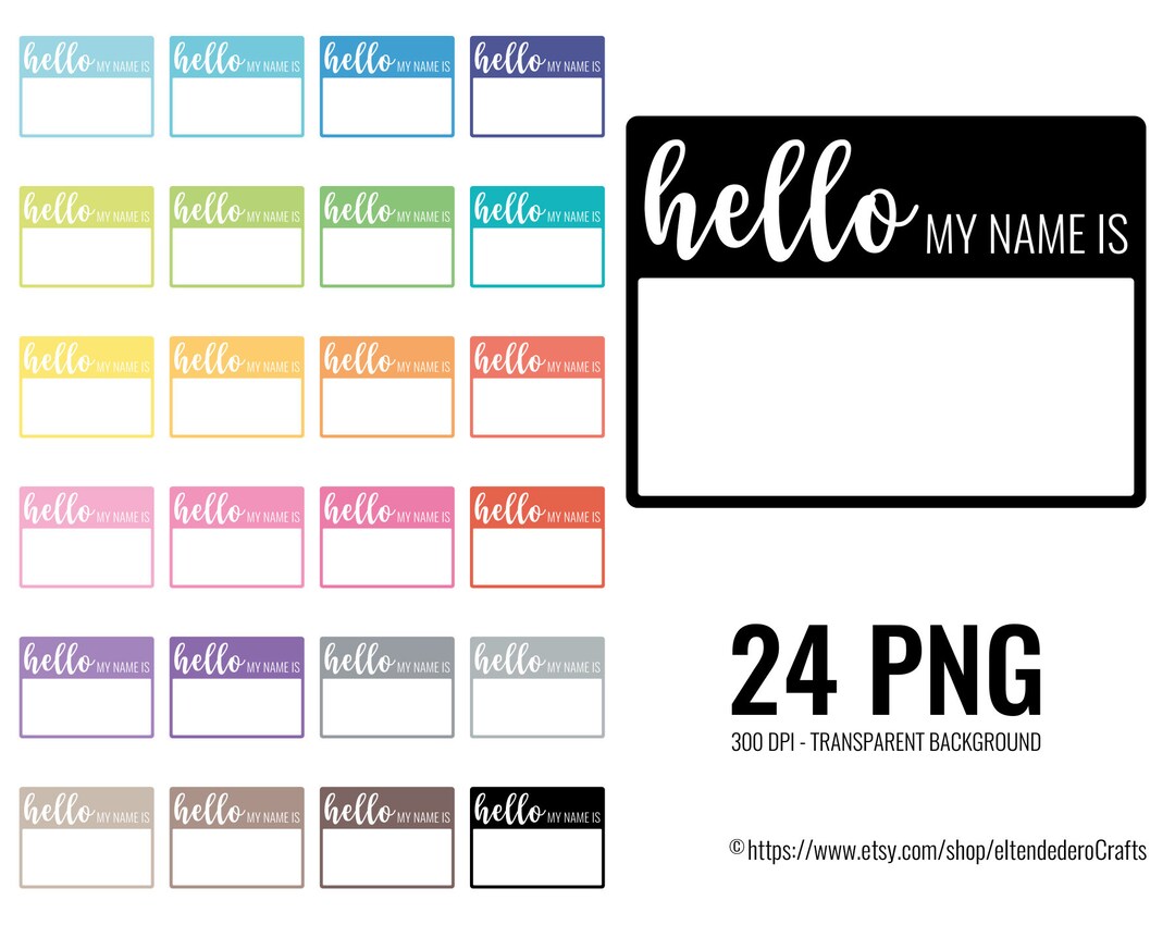 Hello My Name is PNG Clipart. Baby Name Tag File. Newborn Sign, Photo ...