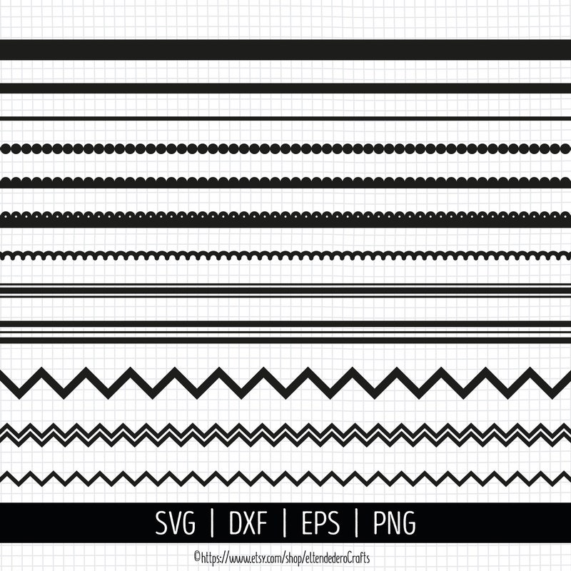 Chevron Borders - Etsy