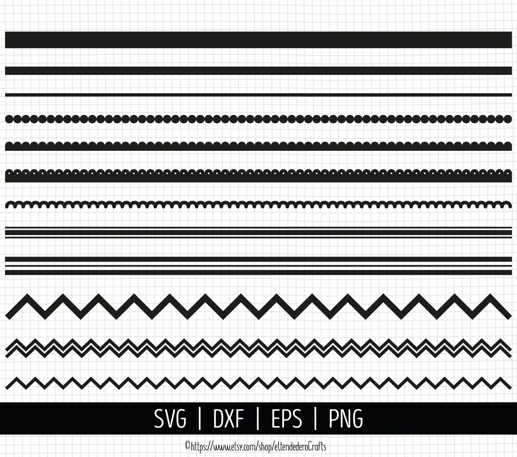 Black Chevron Page Border