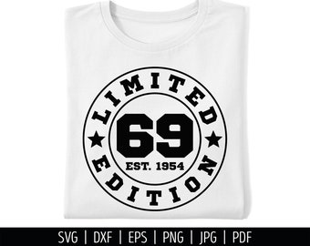 69th Birthday Svg - Etsy