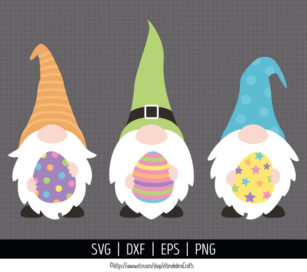 Easter Gnome SVG Bundle. Kids Easter Gnome Clipart PNG. Easter Eggs ...
