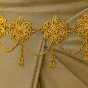 Gold Plated Bridal Waist Belt Kamarbandh | Saree & Lehenga Chain ...