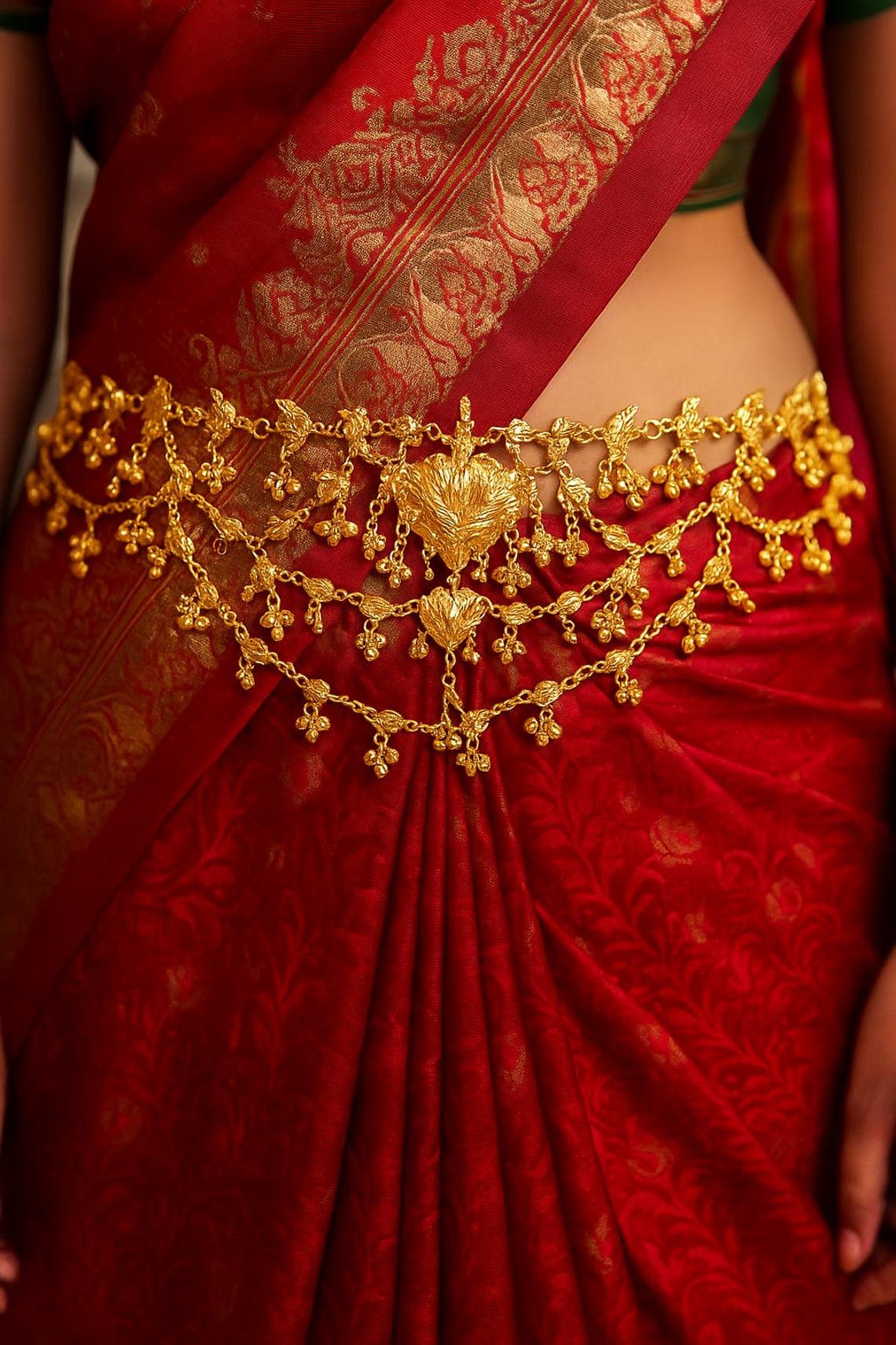 Gold Waist Belt for Dresses & Sarees | Indian Fusion Kamarband | Bridal ...