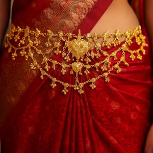 Gold Waist Belt for Dresses & Sarees | Indian Fusion Kamarband | Bridal ...