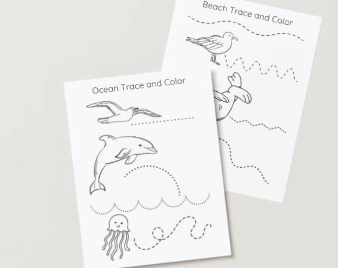 Prewriting Coloring Worksheets - Animal Theme Learn to Write Activity ...