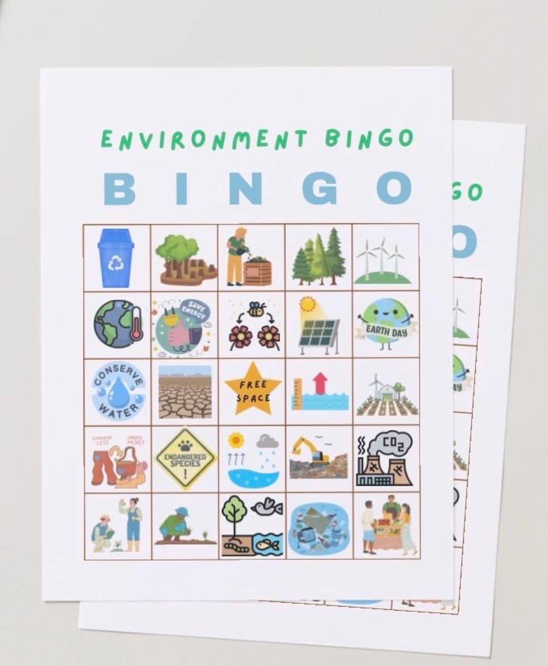 Environment Bingo Class Game Environmental Science Elementary Classroom ...