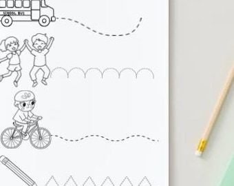 Prewriting Coloring Worksheets - Animal Theme Learn to Write Activity ...