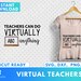 Teachers Can Do Virtually Anything SVG Home Teacher Instant Download ...