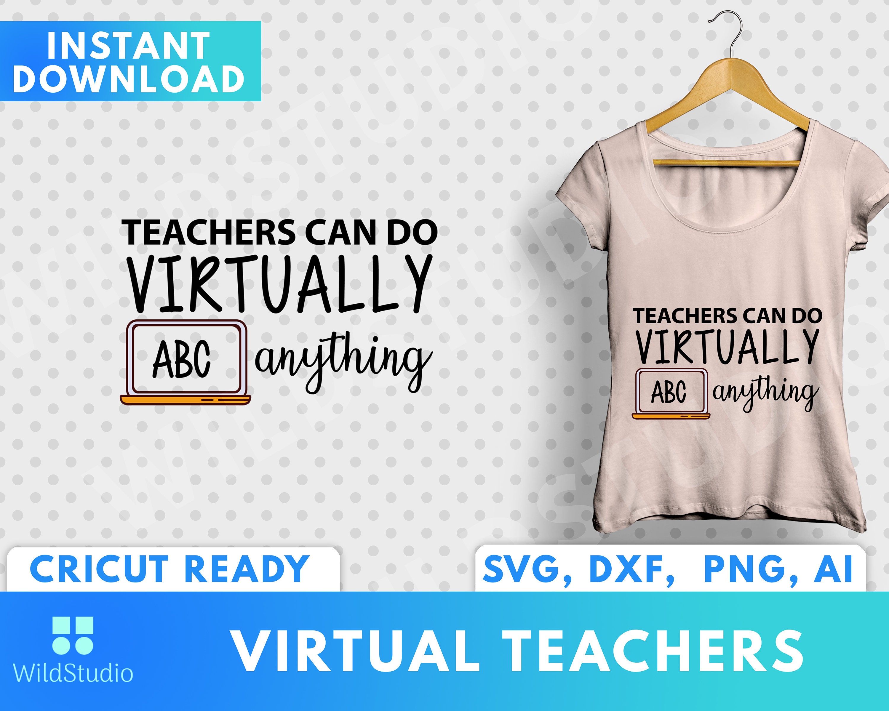 Teachers Can Do Virtually Anything SVG Home Teacher Instant Download ...