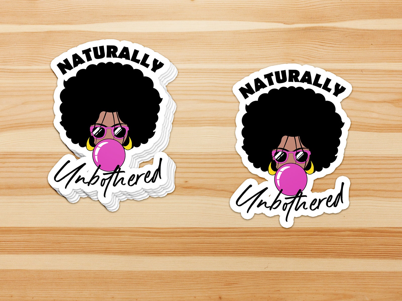Naturally Unbothered SVG Pretty Afro Girl SVG Sister - Etsy