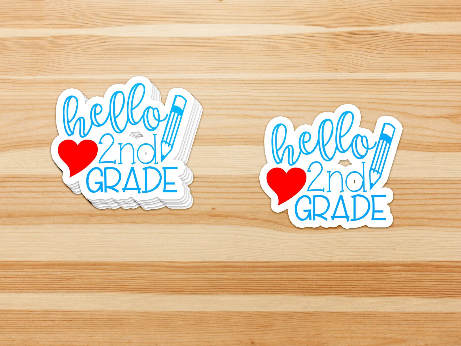 Hello Second Grade SVG Back to School 2nd Grade SVG - Etsy